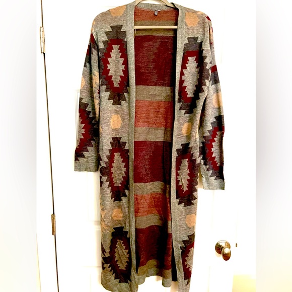 Charlotte Russe | Sweaters | Charlotte Russe Duster Cardigan Aztec ...